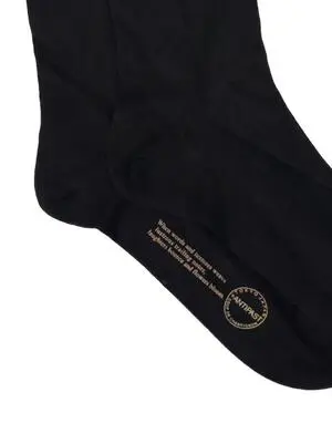 ANTIPAST Ribbed Cuff Cotton Socks
