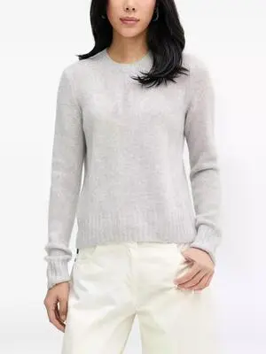 From Future Crew-neck Embroidered-logo Sweater - Grey