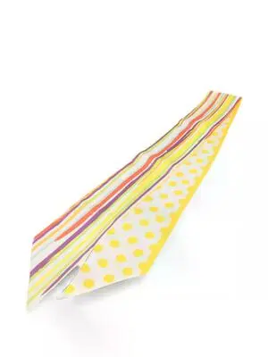 ANTEPRIMA Polka-dot Floral-print Scarf - White