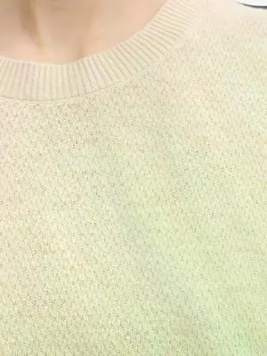 BENETTON Ribbed-trim Knitted Sweater