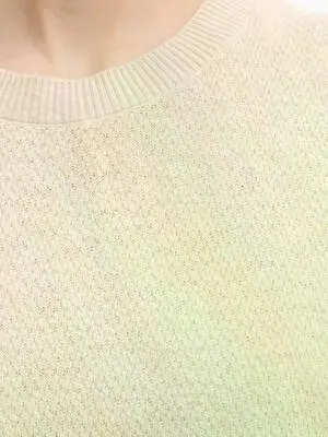 BENETTON Ribbed-trim Knitted Sweater - Neutrals