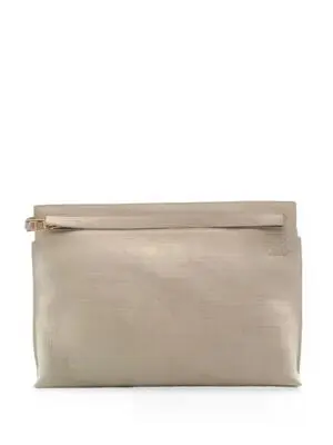 Loewe T Pouch Anagram Clutch Bag - Neutrals