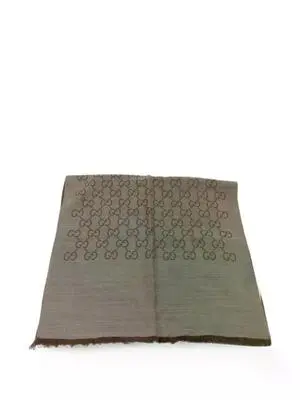 Gucci Gg Monogram Scarf - Neutrals