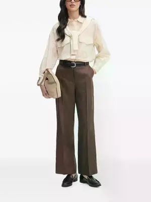 BENETTON Striped Flap-pocket Shirt - Neutrals