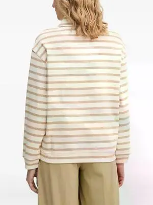 BENETTON Striped Long-sleeve Polo Shirt