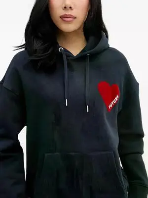 From Future Heart-patch Drawstring Hoodie