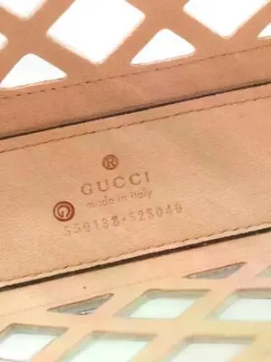 Gucci Floral Print Cut-out Shoulder Bag