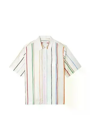 Paul Smith Painted Signature Stripe Short-sleeve Shirt - White