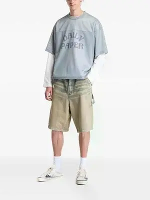 DAILY PAPER Logo-print Mesh T-shirt