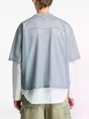 DAILY PAPER Logo-print Mesh T-shirt