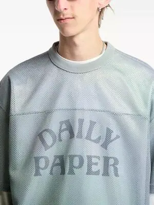 DAILY PAPER Logo-print Mesh T-shirt