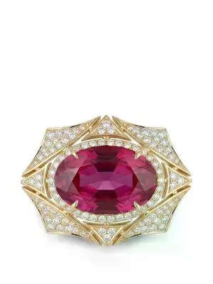Goshwara Web Pink Tourmaline Ring