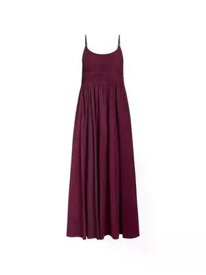MARIE OLIVER Bailey Pleated-bodice Maxi Dress - Red