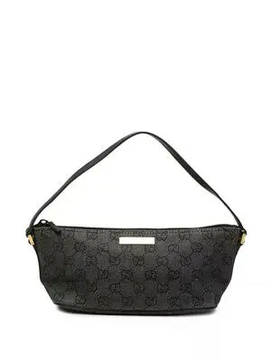 Gucci 2016-2026 Gg Denim Boat Shoulder Bag - Grey
