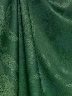 Etro Paisley-jacquard Fringed Scarf