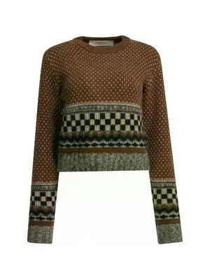 GOLDEN GOOSE Intarsia-knit Checkerboard Sweater