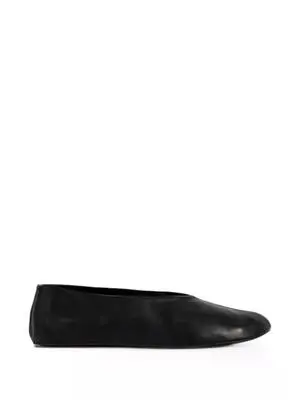 THE ROW Stella Slippers - Black
