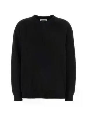 JIL SANDER Crew-neck Long-sleeve Sweatshirt - Black