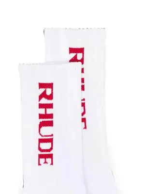 Rhude Filtaro Logo-intarsia Socks