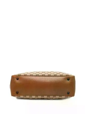 Gucci 2000-2015 Gg Canvas Bamboo Tote Bag