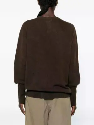 THE ROW Odelle Knitted Crew Neck Top - Brown