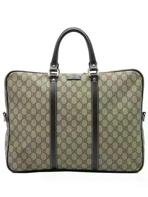 Gucci 2016-2026 Gg Supreme Business Bag - Neutrals