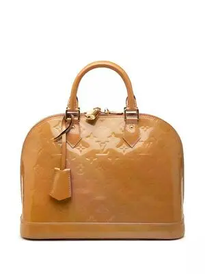 LOUIS VUITTON 2013 Monogram Vernis Alma Pm Handbag - Brown