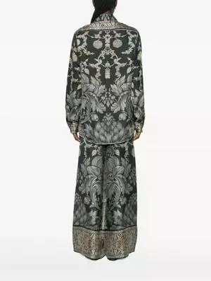PIERRE-LOUIS MASCIA Silk Floral Print Shirt