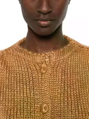 FORTE_FORTE Chunky Knit Button-up Cardigan