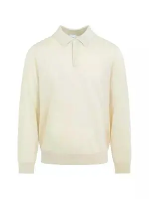Paul Smith Polo-collar Long-sleeve Sweater - Neutrals