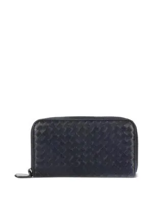 Bottega Veneta Intrecciato Wallet - Blue