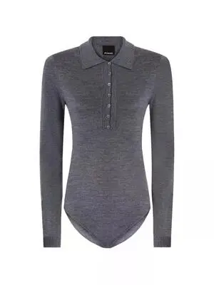 Pinko Fine-knit Long-sleeve Bodysuit