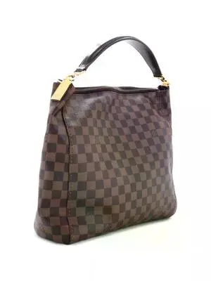 LOUIS VUITTON Portobello Damier Pm Hobo Bag - Brown