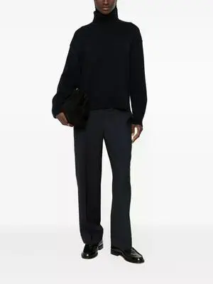 Peserico Tailored Trousers With Pressed Crease And Cuffed Hem