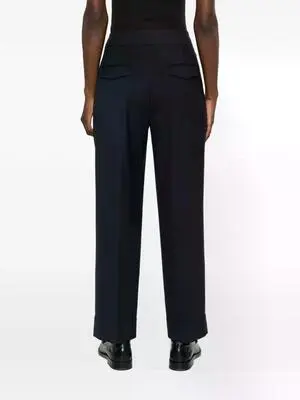 Peserico Tailored Trousers With Pressed Crease And Cuffed Hem