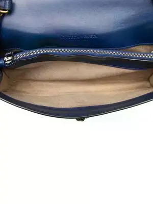 Bottega Veneta 2012-2026 Nappa Intrecciato Olimpia Knot Crossbody Bag - Blue