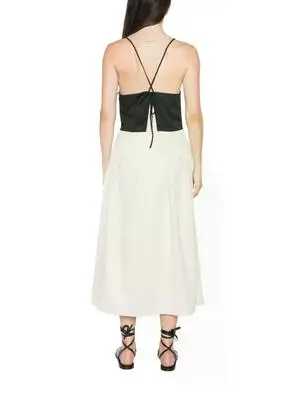 Sea Angelina V-neck Midi Dress - Neutrals