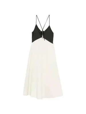 Sea Angelina V-neck Midi Dress - Neutrals