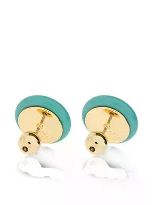 Casablanca Pearl-embellished Logo Earrings