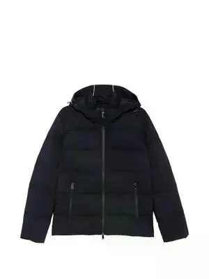 Paul & Shark Hooded Quilted Jacket - Blue