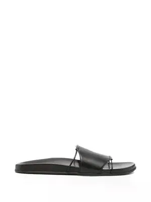 THE ROW Vivienne Slides - Black