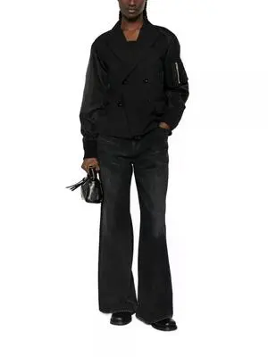 Sacai Double-breasted Jacket - Black