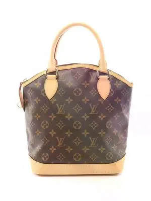 LOUIS VUITTON 2008 Monogram Lockit Vertical Handbag - Brown