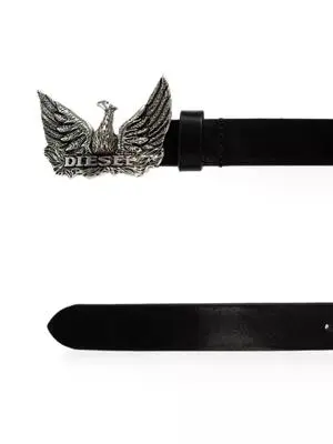 DIESEL® Logo B-phoenix Leather Belt