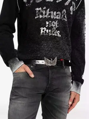 DIESEL® Phoenix Buckle Leather Belt