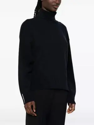 Peserico Embellished Turtleneck Sweater - Blue