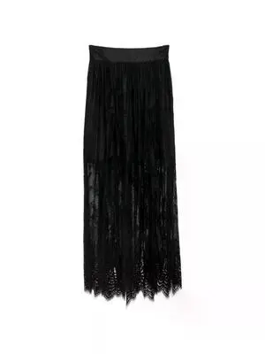 MARC ELLIS Lace Ruffled Skirt - Black