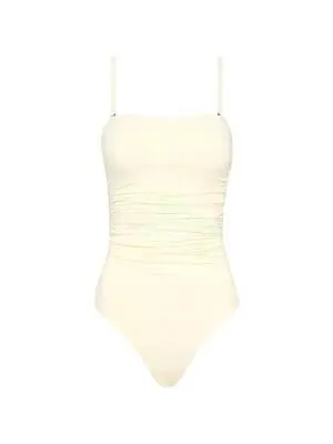 Bondi Born Raya Ruched Swimsuit - Neutrals