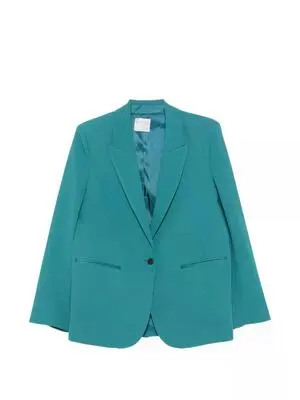 FORTE_FORTE Single-breasted Notched Lapel Jacket - Blue