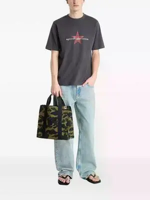 WASTED Star-print Slogan-print T-shirt